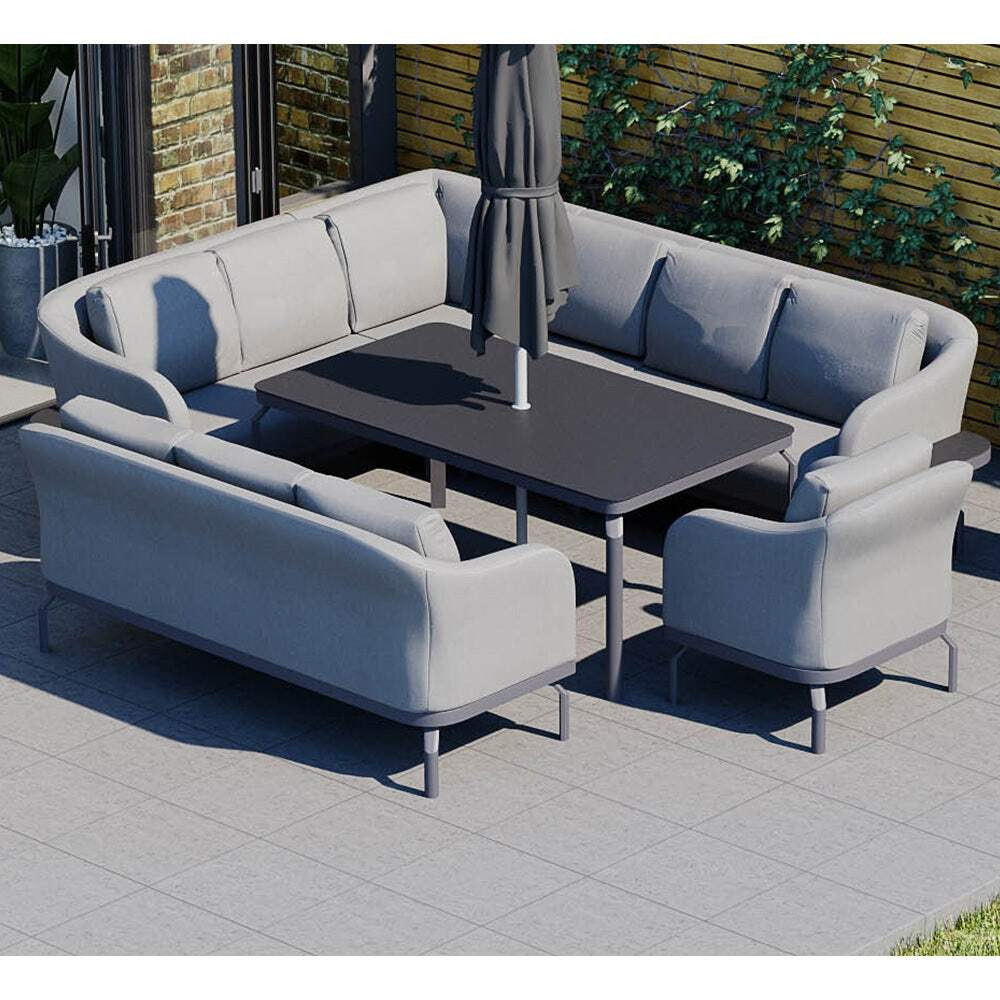 Belgravia 2N - Extended Corner Sofa Combo with Dining Table & Sofas by ...