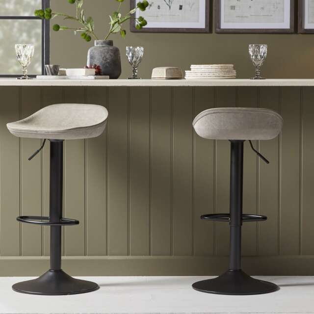 Set of 2 Grant Grey Bar Stools by Moda Furnishings | ufurnish.com