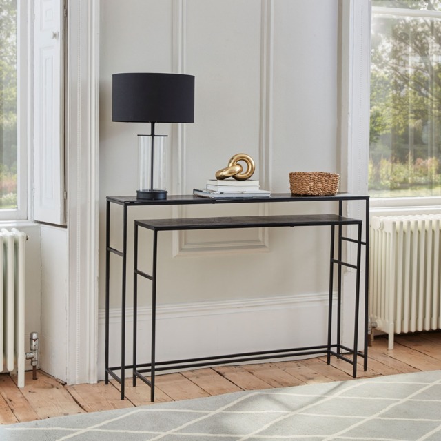 Graphite Nesting Console Tables by Moda Furnishings | uFurnish.com