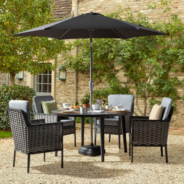 Talia 4R - 4 Seat Dining Set by Moda Furnishings | uFurnish.com