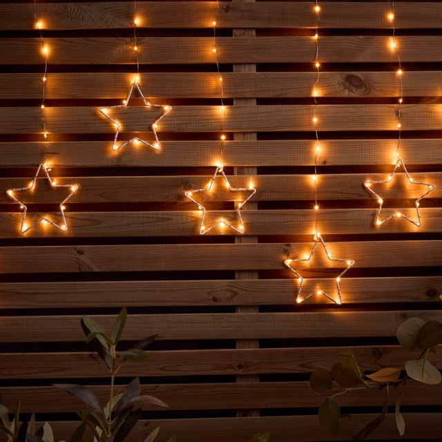Copper Star Shaped LED String Christmas Lights by Moda Furnishings ...