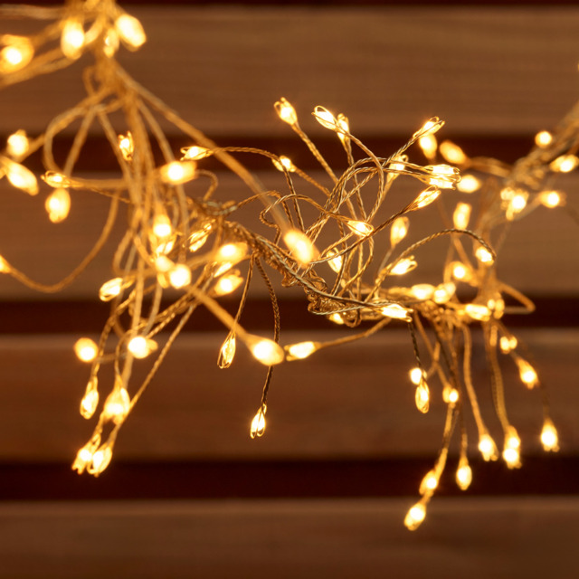 Micro Led Cluster String Christmas Lights By Moda Furnishings