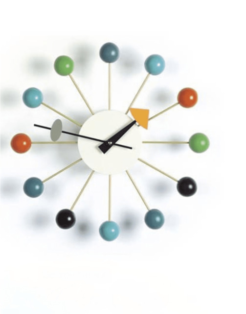 George Nelson Style Ball Wall Clock by Modern Iconic | ufurnish.com