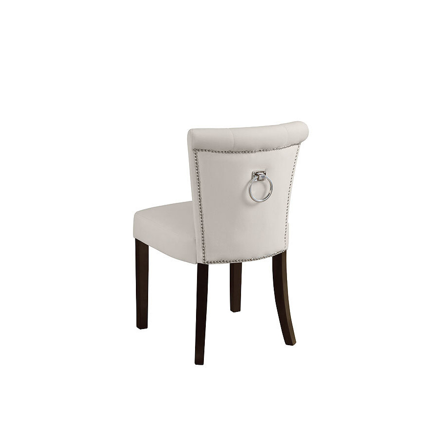 Positano Dining Chair with Back Ring / Walnut legs- Cream by My ...