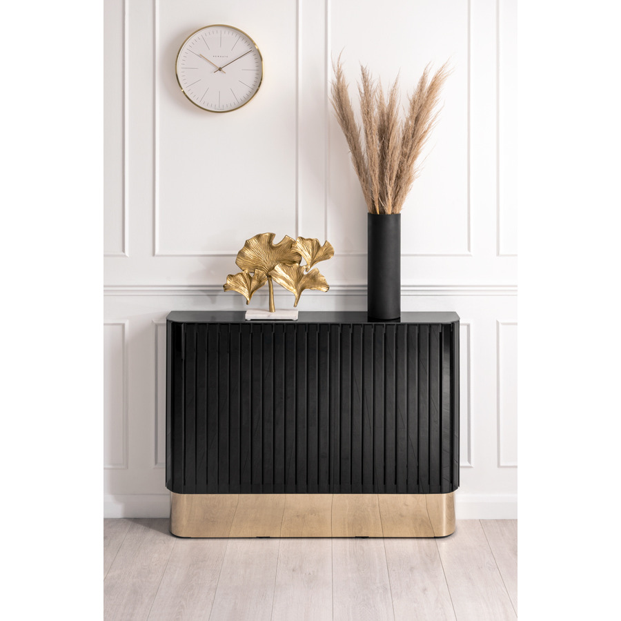 Anastasia Black Glass Radiator Cover by My-Furniture | ufurnish.com