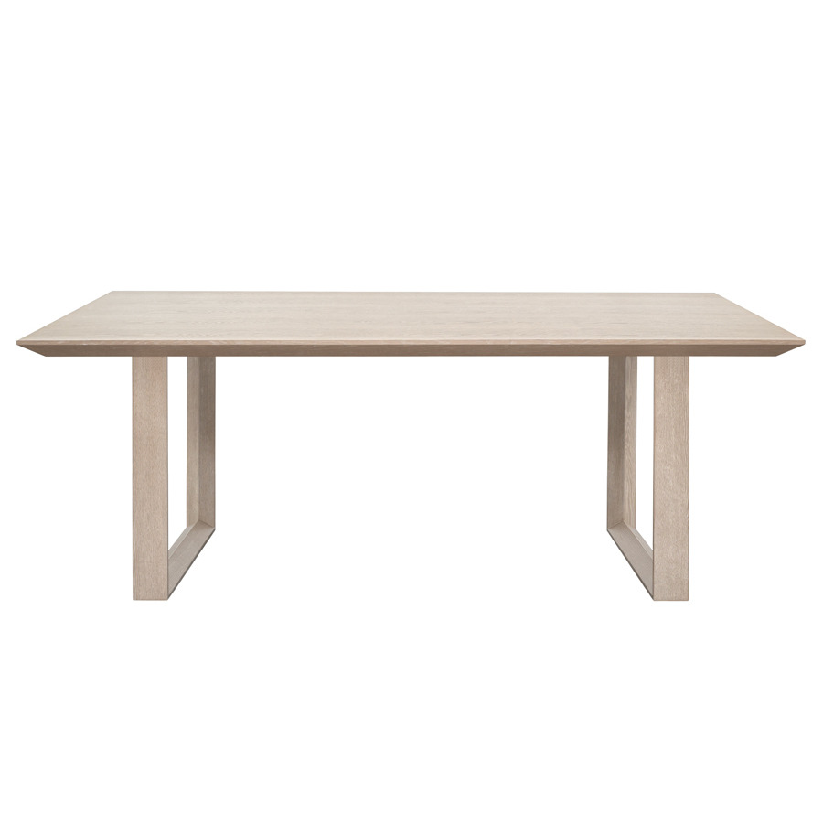 Rocco Washed Grey Oak Dining Table by My-Furniture | ufurnish.com