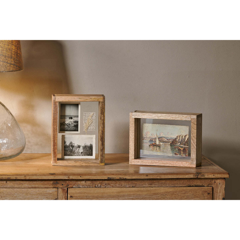"Nkuku Indu Standing Wooden Frame - Photo Frames - Brown - ""8 x 10 ...
