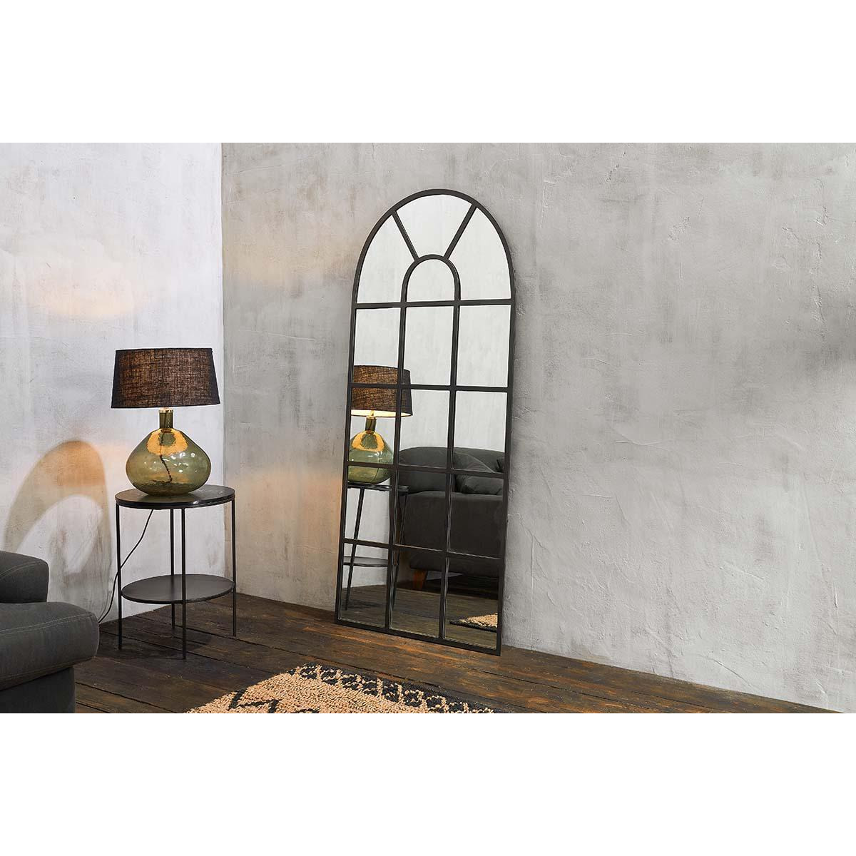Nkuku Imoma Iron Full Length Arch Mirror - Mirrors Wall Art & Clocks ...
