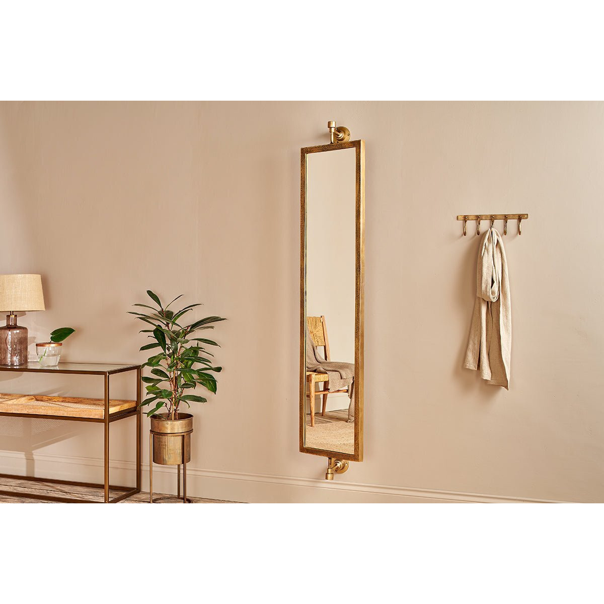 Nkuku Visala Swivel Full Length Wall Mirror - Mirrors Wall Art & Clocks ...