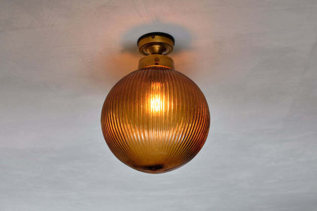 nkuku Konnie Bathroom Ceiling Light - Lights - Amber by Nkuku ...