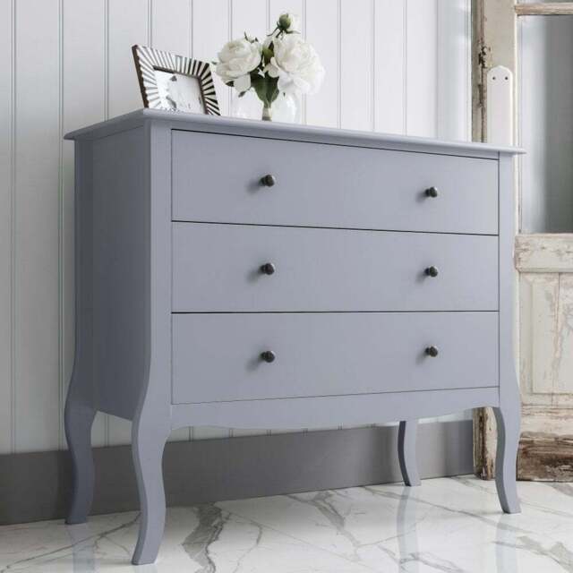 Camille Chest of Drawers 3 Drawer in Silk Grey by Noa & Nani | ufurnish.com