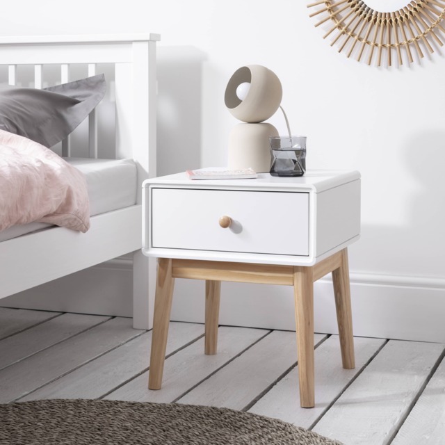 Frank Side Table in White by Noa & Nani | ufurnish.com