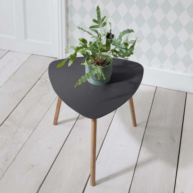 Malme Side Table Occasional Large in Storm Grey and Natural Pine by Noa ...