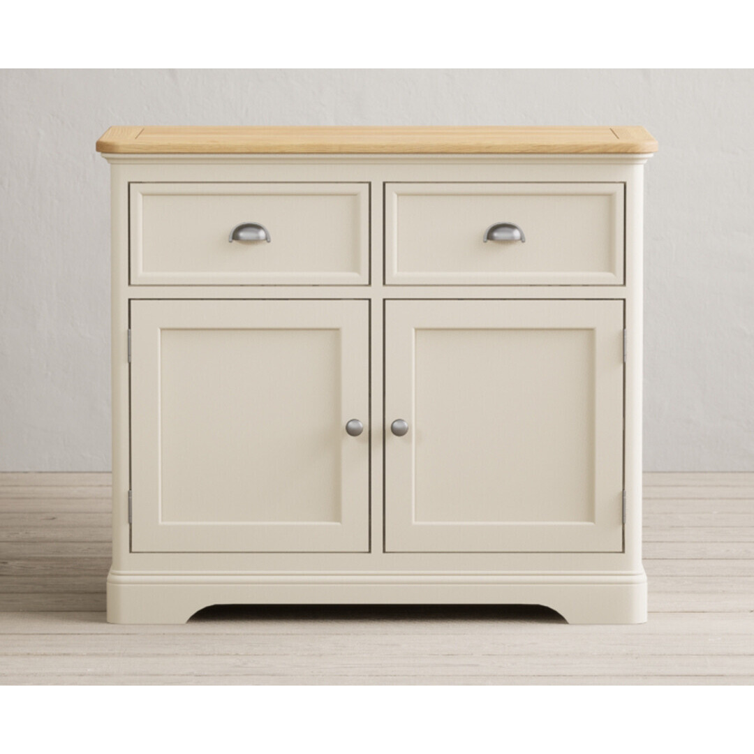 Bridstow Oak and Cream Painted Small Sideboard by Oak Furniture ...