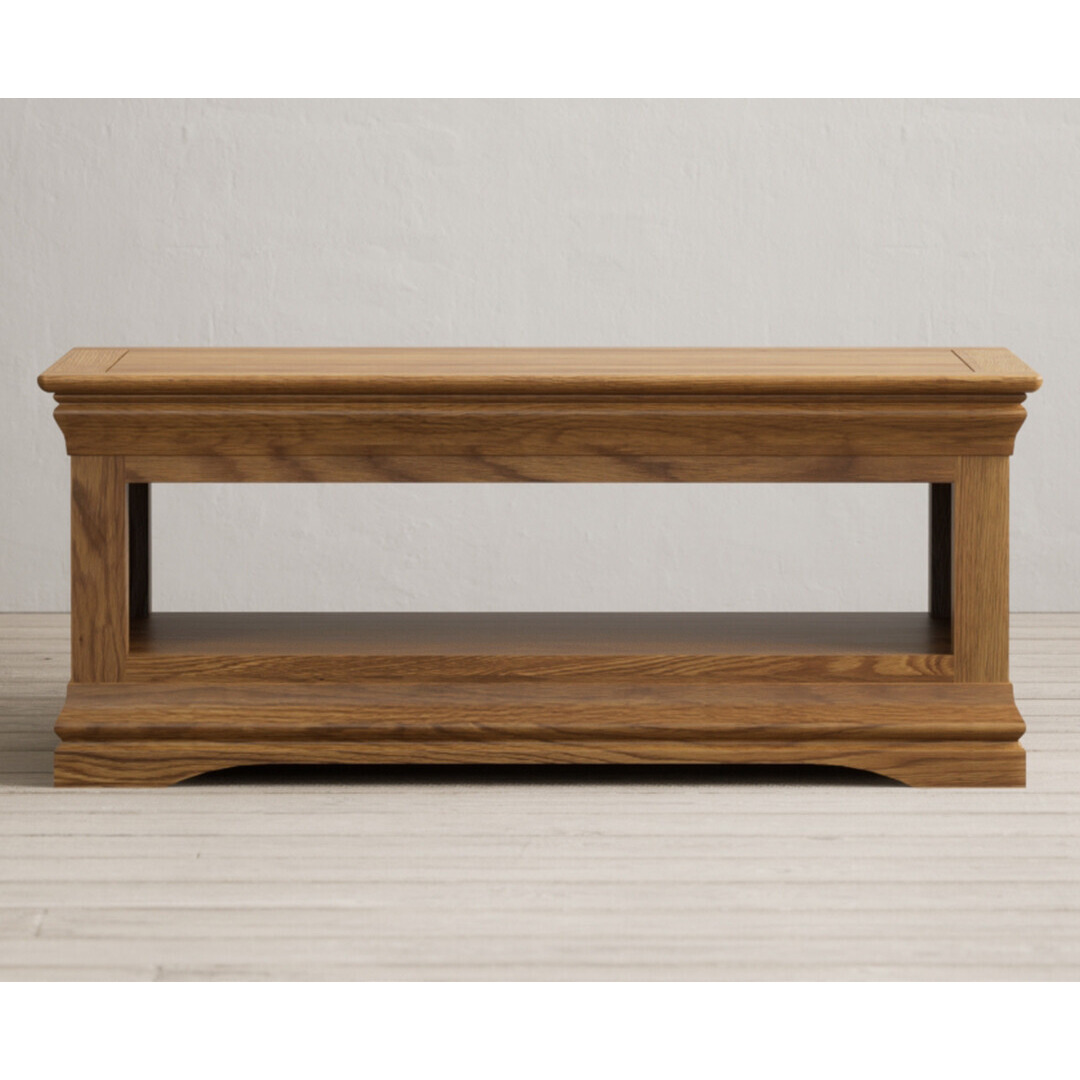 Burford Rustic Solid Oak Coffee Table by Oak Furniture Superstore ...