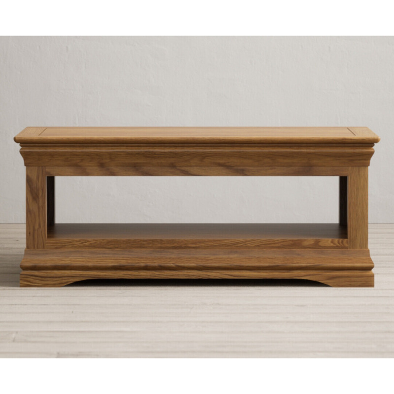 Burford Rustic Solid Oak Coffee Table by Oak Furniture Superstore ...