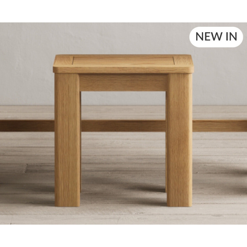 Eclipse Solid Oak Dressing Table Stool by Oak Furniture Superstore ...