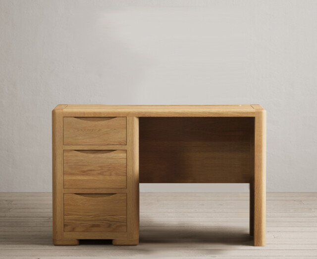 Harper Solid Oak Dressing Table / Compact Desk by Oak Furniture Superstore | ufurnish.com