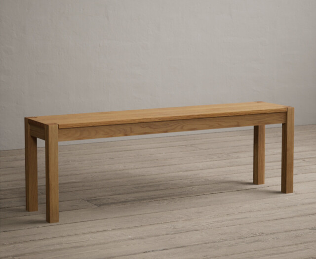 Large York Solid Oak Bench by Oak Furniture Superstore | uFurnish.com