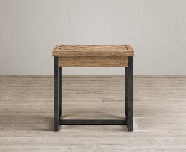 Herringbone Solid Oak Dressing Table Stool by Oak Furniture Superstore | ufurnish.com