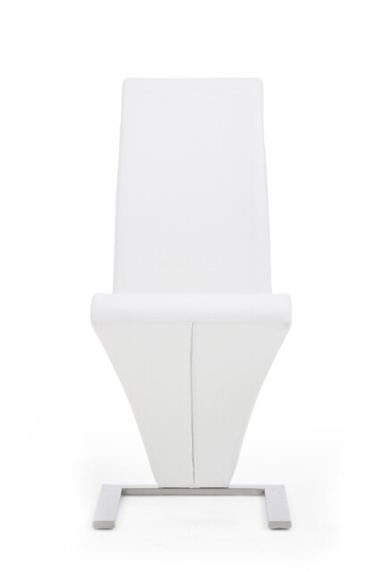 Aldo Z Ivory White Faux Leather Dining Chairs by Oak Furniture ...