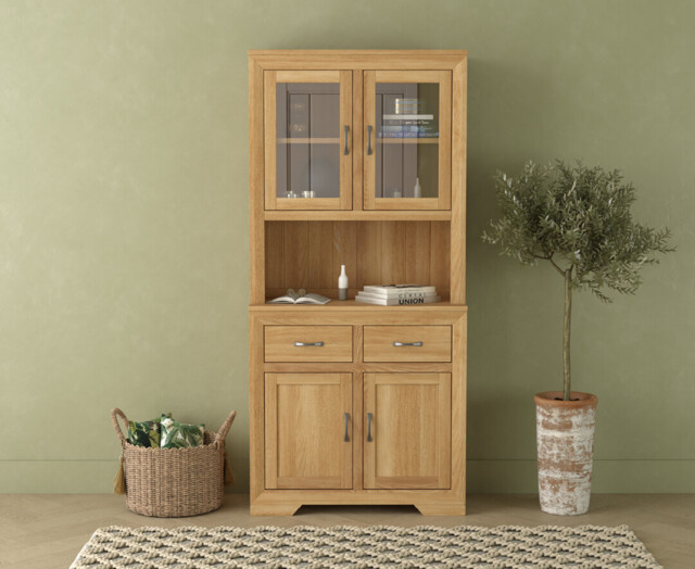 Tilt Solid Oak Small Dresser by Oak Furniture Superstore | ufurnish.com