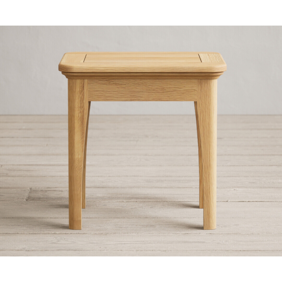 Bridstow Solid Oak Dressing Stool by Oak Furniture Superstore | ufurnish.com
