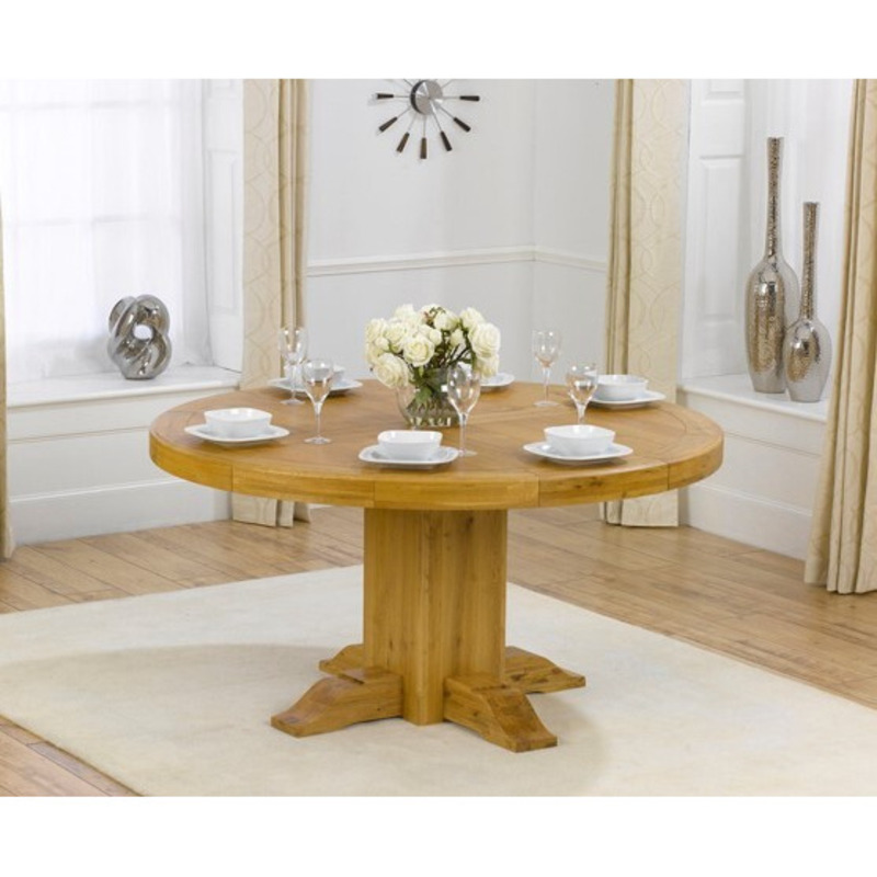 Helmsley 150cm Round Oak Dining Table by Oak Furniture Superstore ...