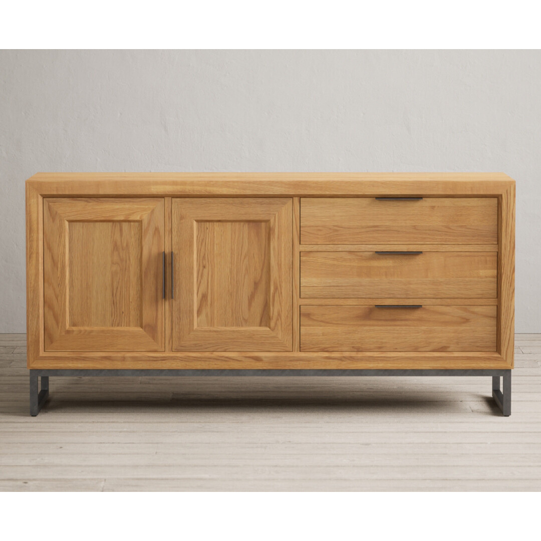 Loft Solid Oak Extra Large Sideboard by Oak Furniture Superstore ...