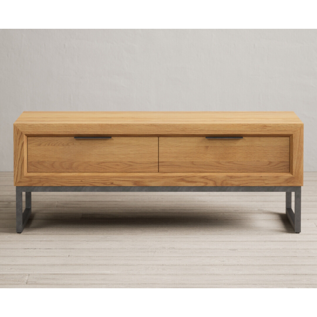 Loft Solid Oak 4 Drawer Coffee Table by Oak Furniture Superstore ...