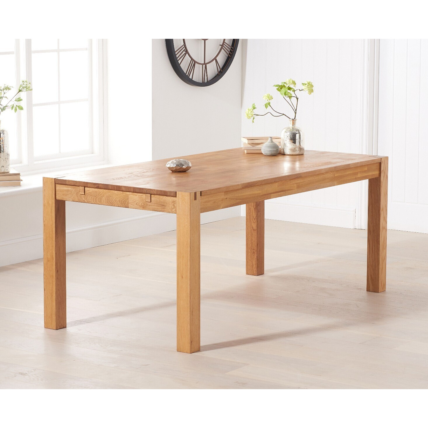 Verona 150cm Oak Dining Table by Oak Furniture Superstore | ufurnish.com