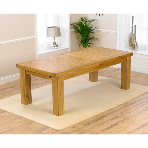 Extending Loire 230cm Oak Dining Table by Oak Furniture Superstore ...