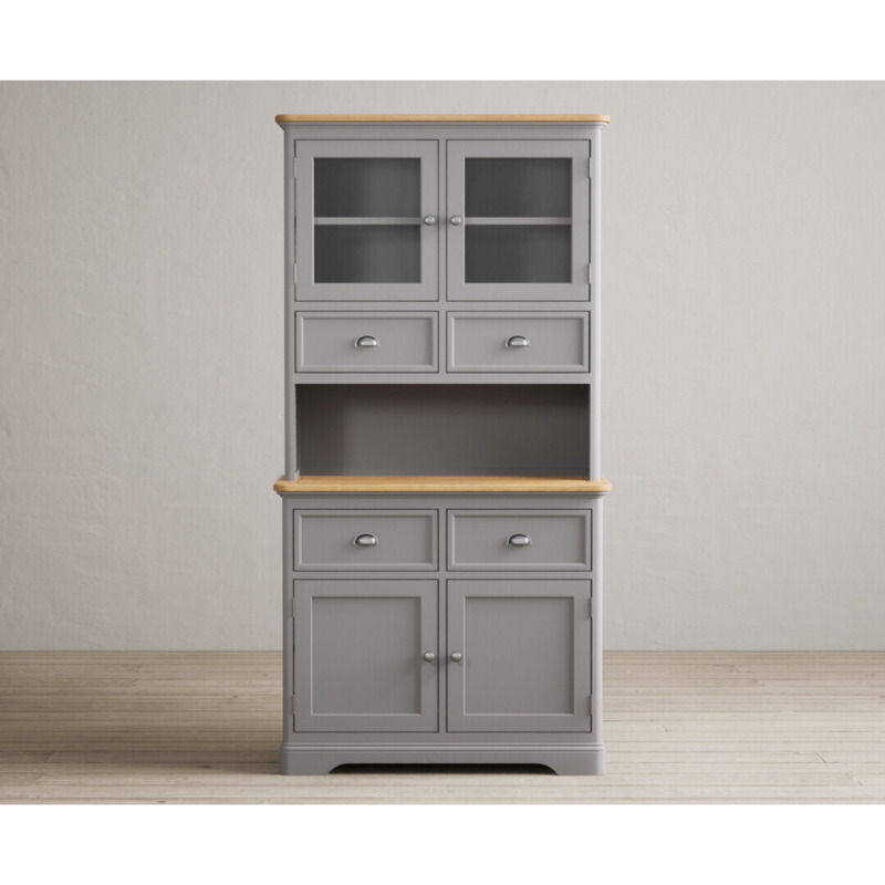 Bridstow Oak and Light Grey Painted Small Dresser by Oak Furniture ...