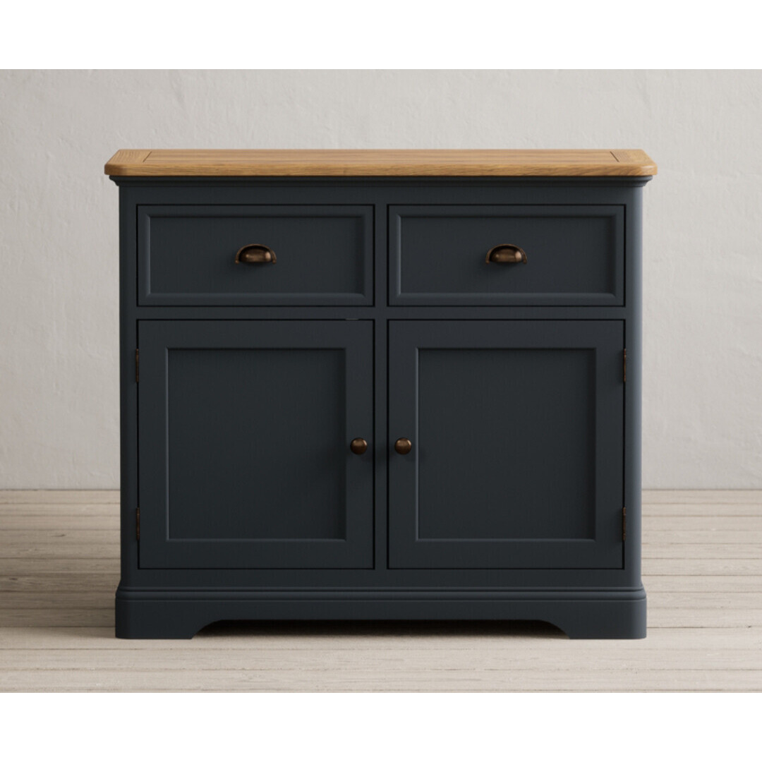 Bridstow Oak and Blue Painted Small Sideboard by Oak Furniture ...