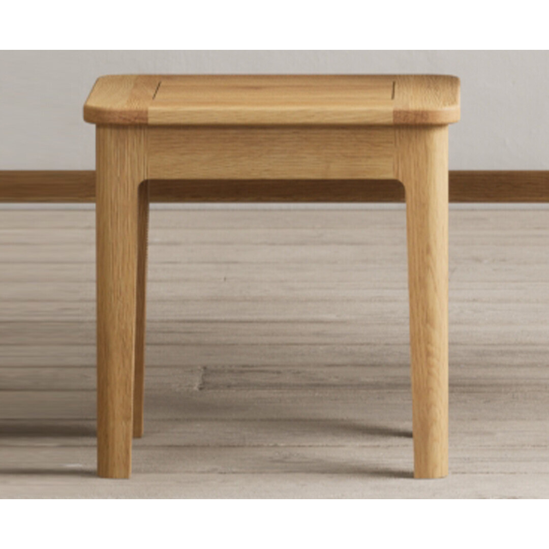 Loxton Solid Oak Dressing Table Stool by Oak Furniture Superstore ...