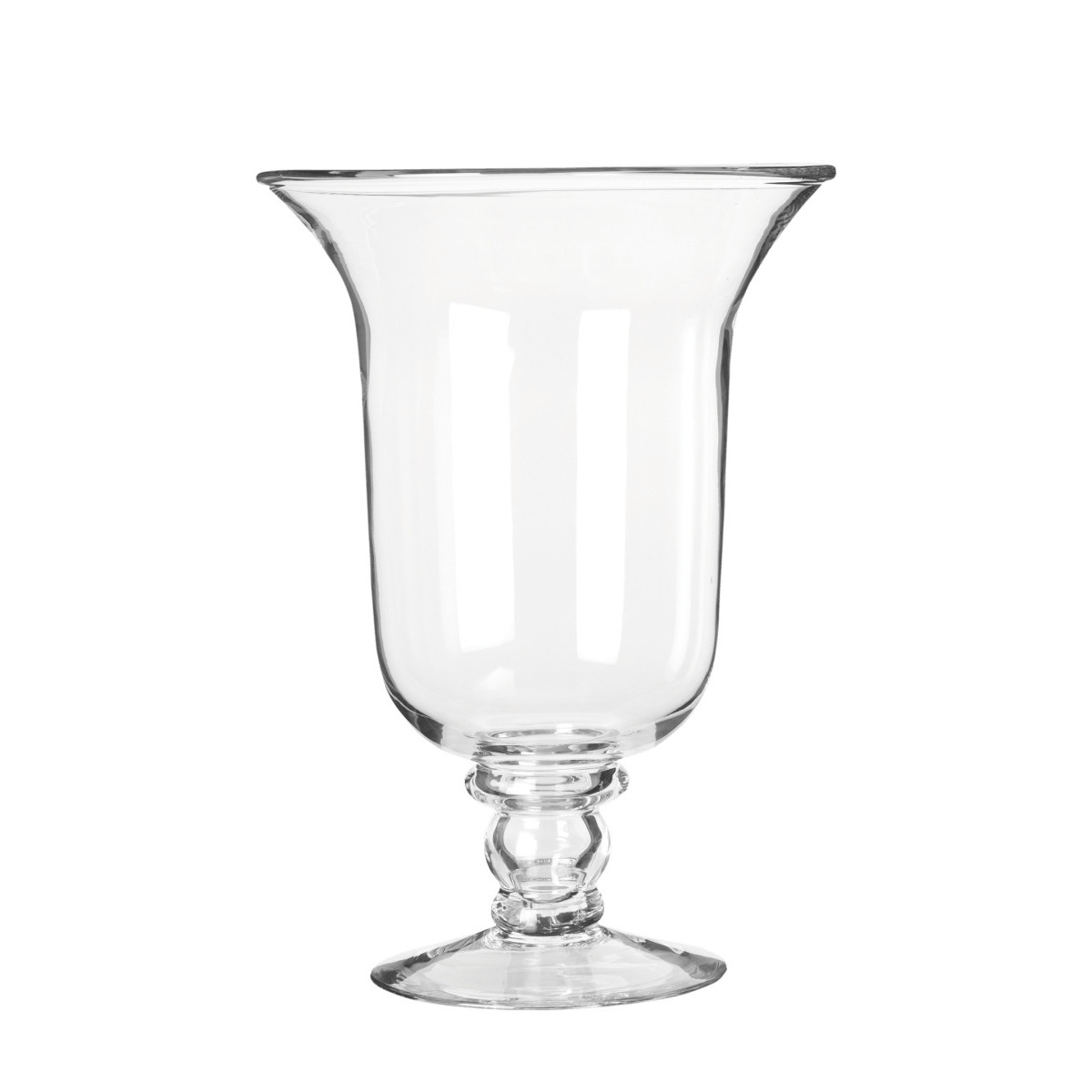 OKA, Glass Hurricane Lamp, Medium - Clear, Candle Holders, Glass by OKA ...