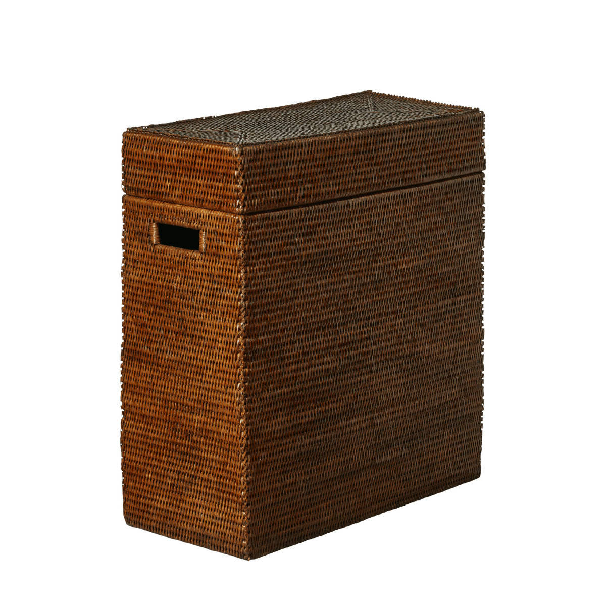 OKA, Tisser Rattan Lidded Basket - Brown, Storage Baskets, Rattan by ...