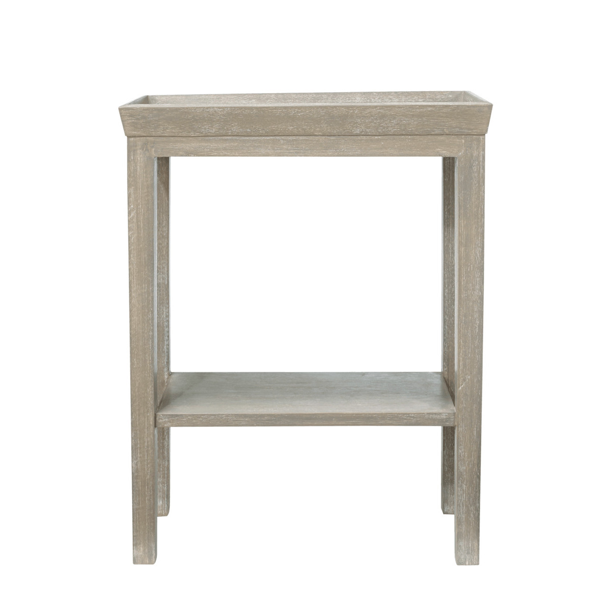 OKA, Gustavian Wooden Sofa Side Table - Silver Birch, Side Tables, Wood ...