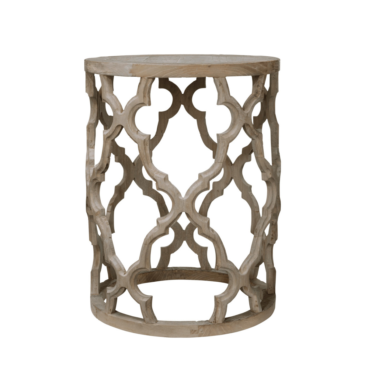 OKA, Fontana Side Table - Recycled Elm, Side Tables, Wood by OKA ...