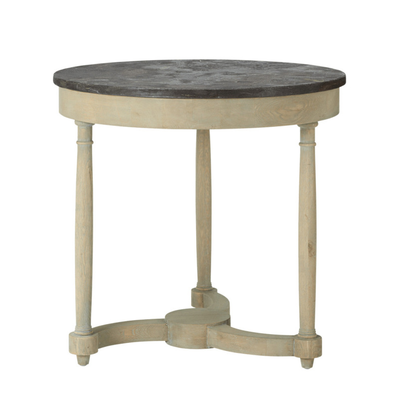 OKA, Flavian Side Table - Oak/Stone, Side Tables, Wood by OKA ...