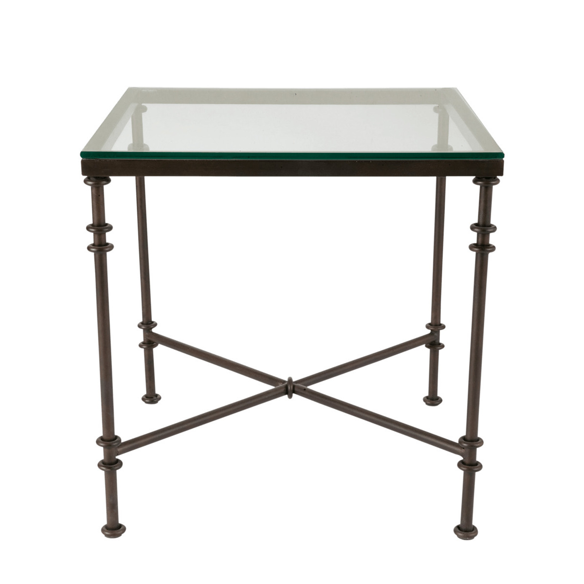 OKA, Large Pompidou Side Table, Side Tables, Glass by OKA | ufurnish.com