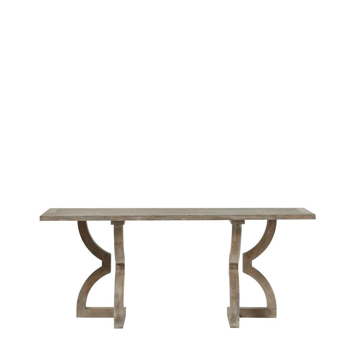 OKA, Kaishu Console Table - Watered Grey, Console Tables, Oak by OKA ...