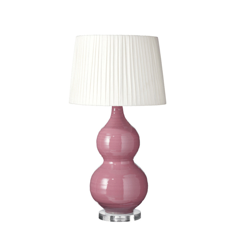 OKA, Hulu Lamp - Dusty Pink, Table Lamps, Ceramic by OKA | ufurnish.com