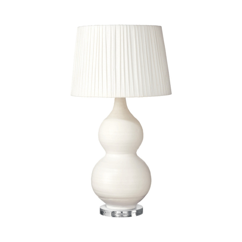 OKA, Hulu Lamp - Chalk, Table Lamps, Ceramic by OKA | ufurnish.com