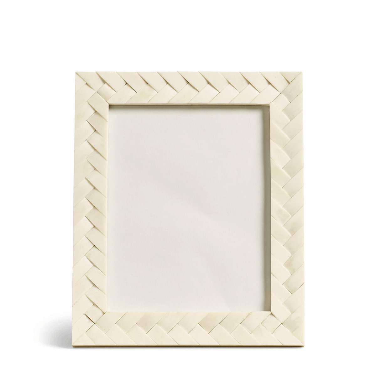 OKA, Plaited Bone Photo Frame, Large - Ivory, Picture Frames, Bone/MDF ...