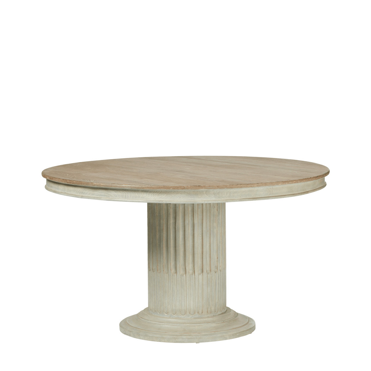 OKA, Round Kalivia Dining Table - Natural, Dining Tables, Wood by OKA ...