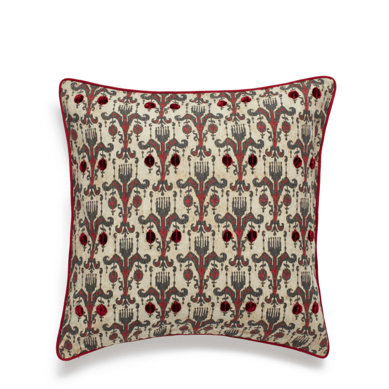 OKA, Girandole Cushion Cover - Petrol, Cushion Covers, Cotton/Linen ...