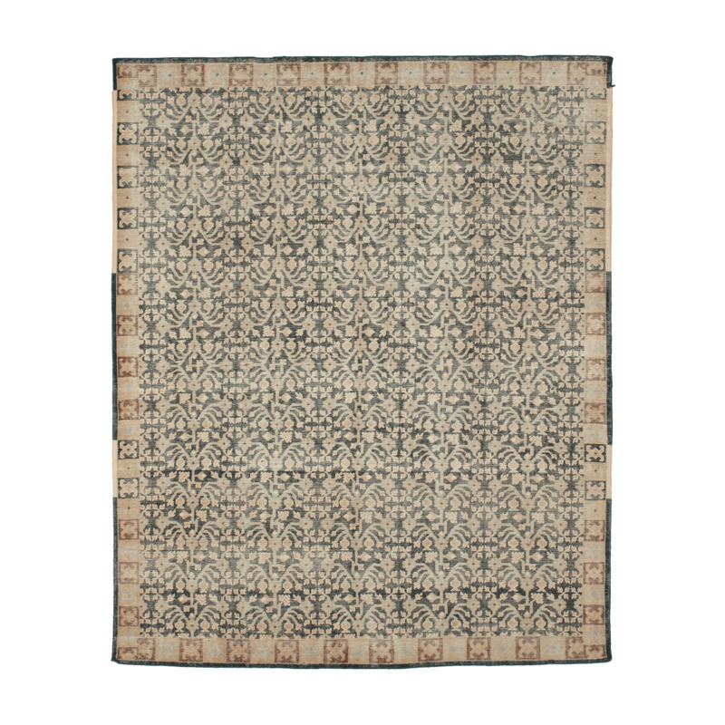 OKA, Kirmani Rug - Distressed Green, Rugs, Cotton/Wool, Persian by OKA ...