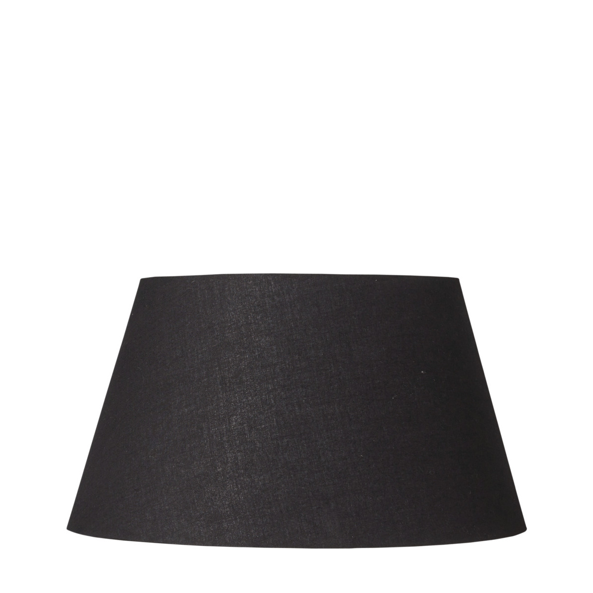 OKA, 26cm Drum Cotton Shade - Black, Lampshades, Cotton, Plain by OKA ...