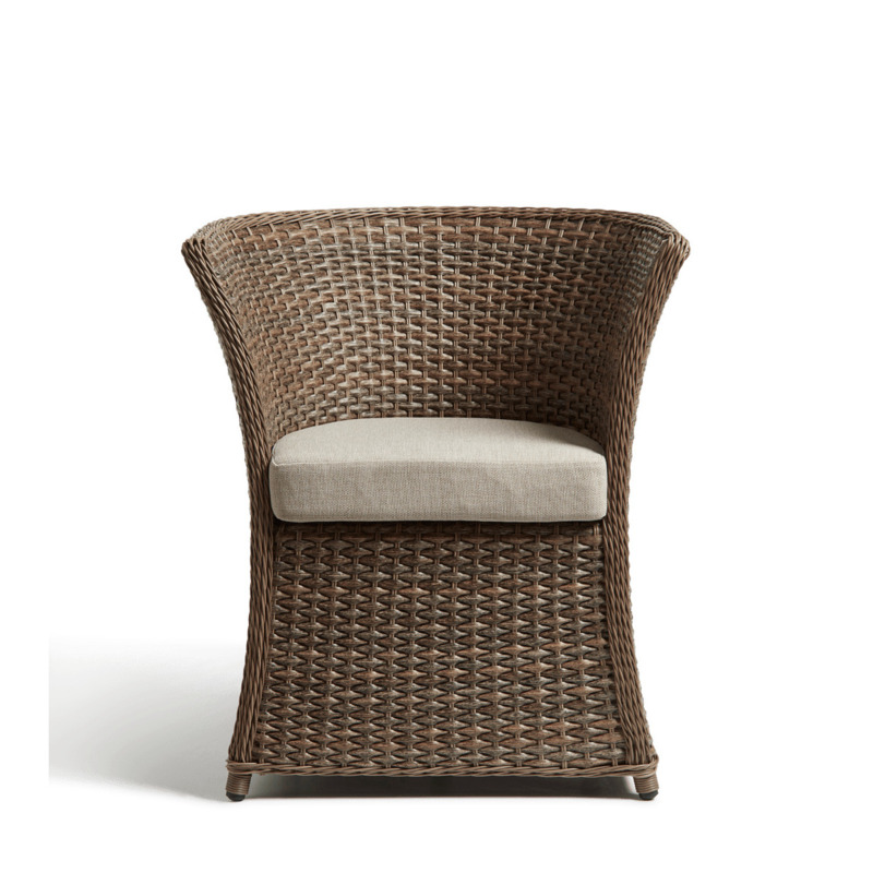 OKA, Humphry Armchair - Bark, Garden Seating, Rattan by OKA | ufurnish.com